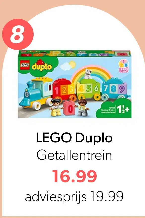 Lego duplo getallentrein aanbieding bij Wehkamp