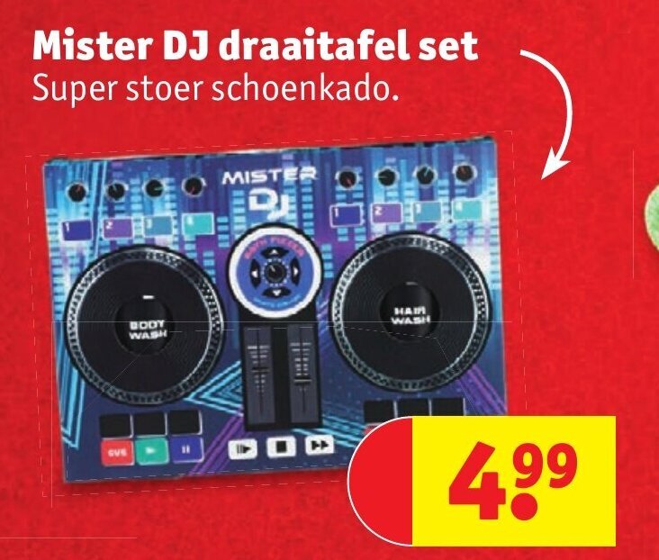 Mister DJ draaitafel set aanbieding bij Kruidvat