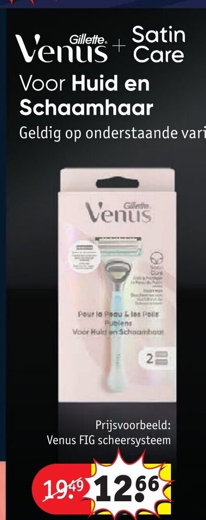 Venus FIG scheersysteem aanbieding bij Kruidvat