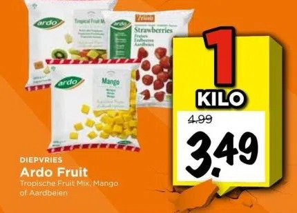 Ardo fruit aanbieding bij Vomar Voordeelmarkt