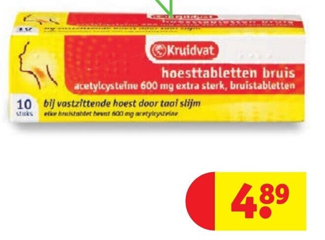 hoesttabletten bruis aanbieding bij Kruidvat