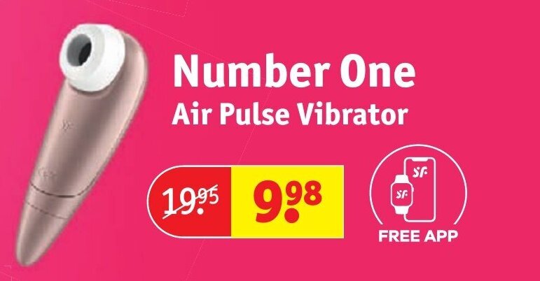Number One Air Pulse Vibrator aanbieding bij Kruidvat