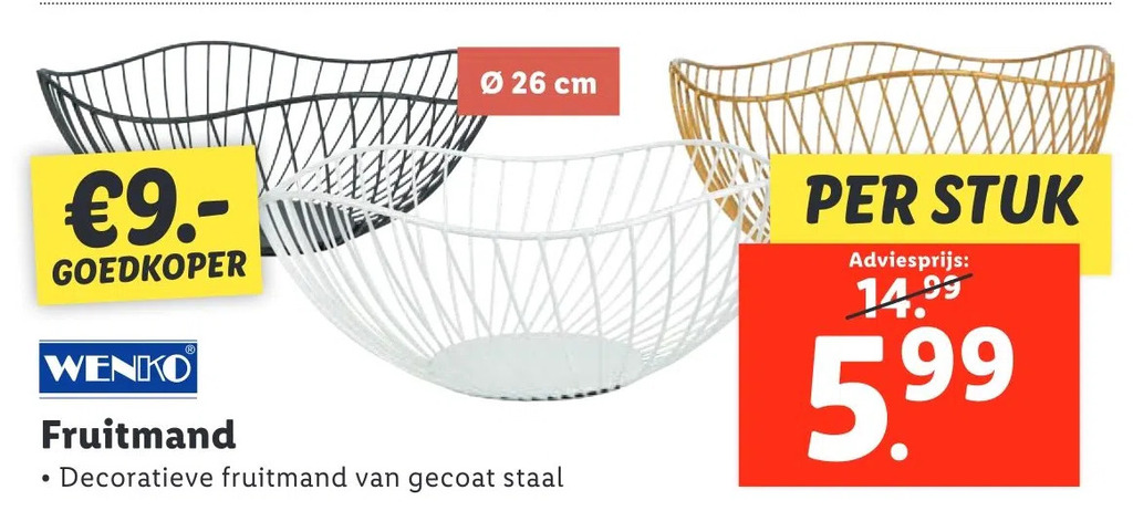 Fruitmand aanbieding bij Lidl