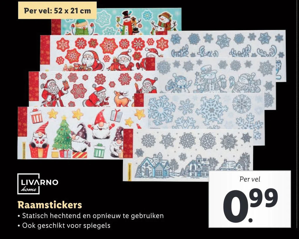 Raamstickers aanbieding bij Lidl
