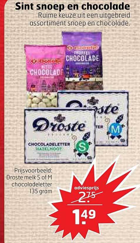 Sint snoep en chocolade aanbieding bij Trekpleister