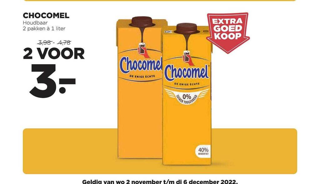 Chocomel aanbieding bij Jumbo