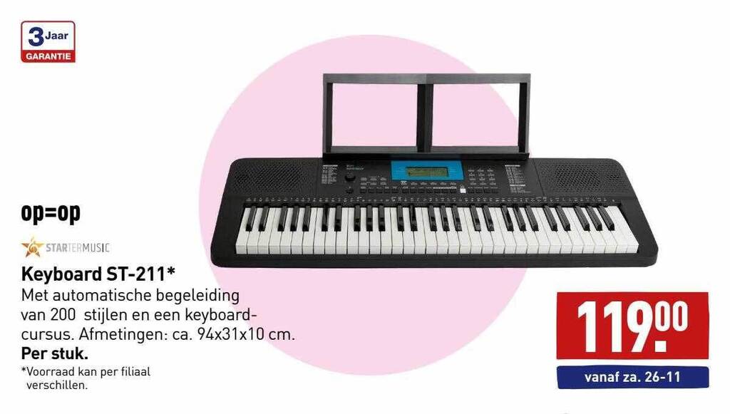 Keyboard st-211 aanbieding bij ALDI