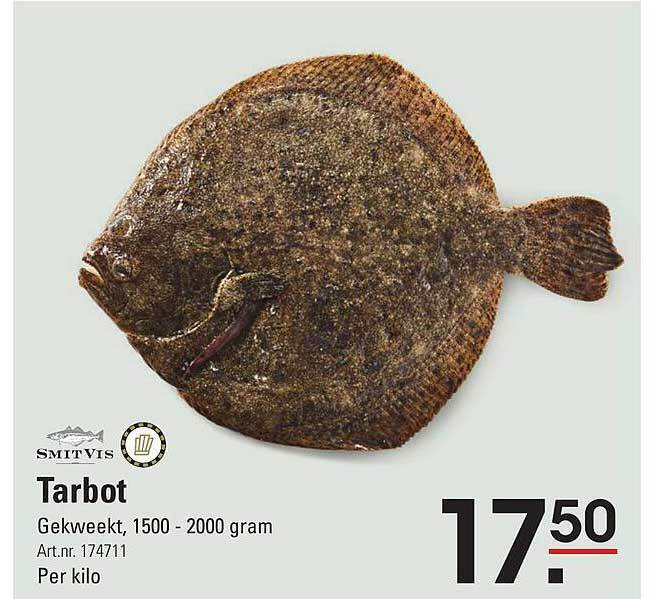 Smit vis tarbot aanbieding bij De Kweker