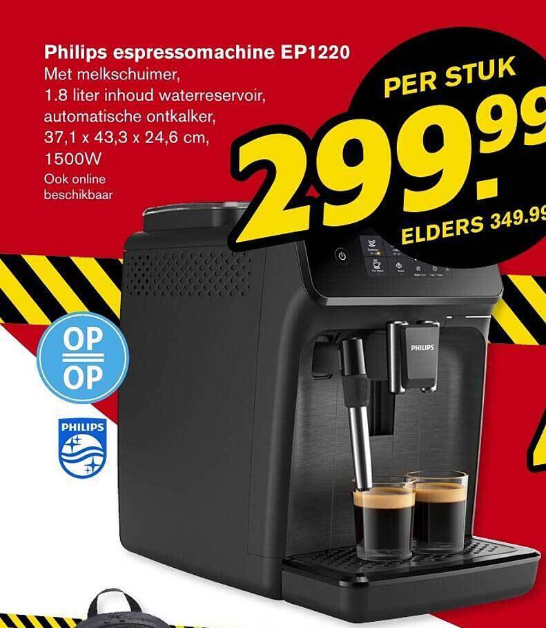 Philips espressomachine ep1220 aanbieding bij Hoogvliet