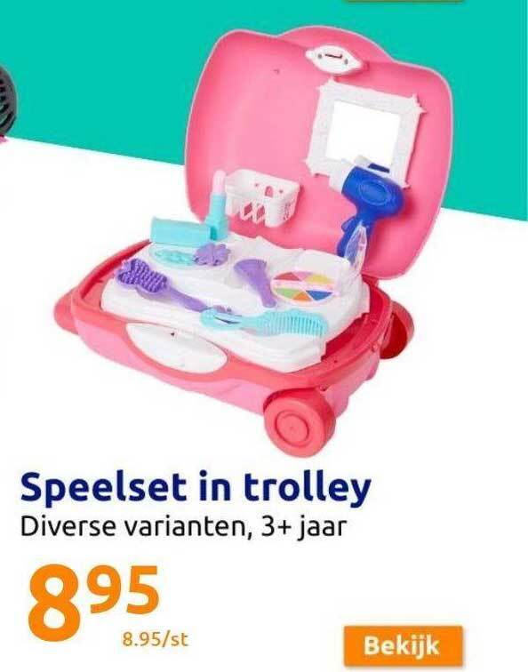 Speelset in trolley aanbieding bij Action
