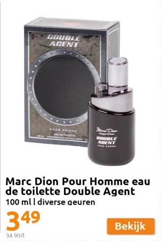 Marc dion pour homme eau de toilette double agent aanbieding bij Action