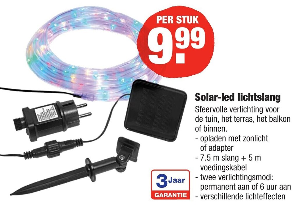 Solar LED verlichting aanbieding bij ALDI