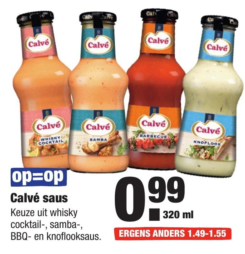 Calve Saus 320ml aanbieding bij ALDI