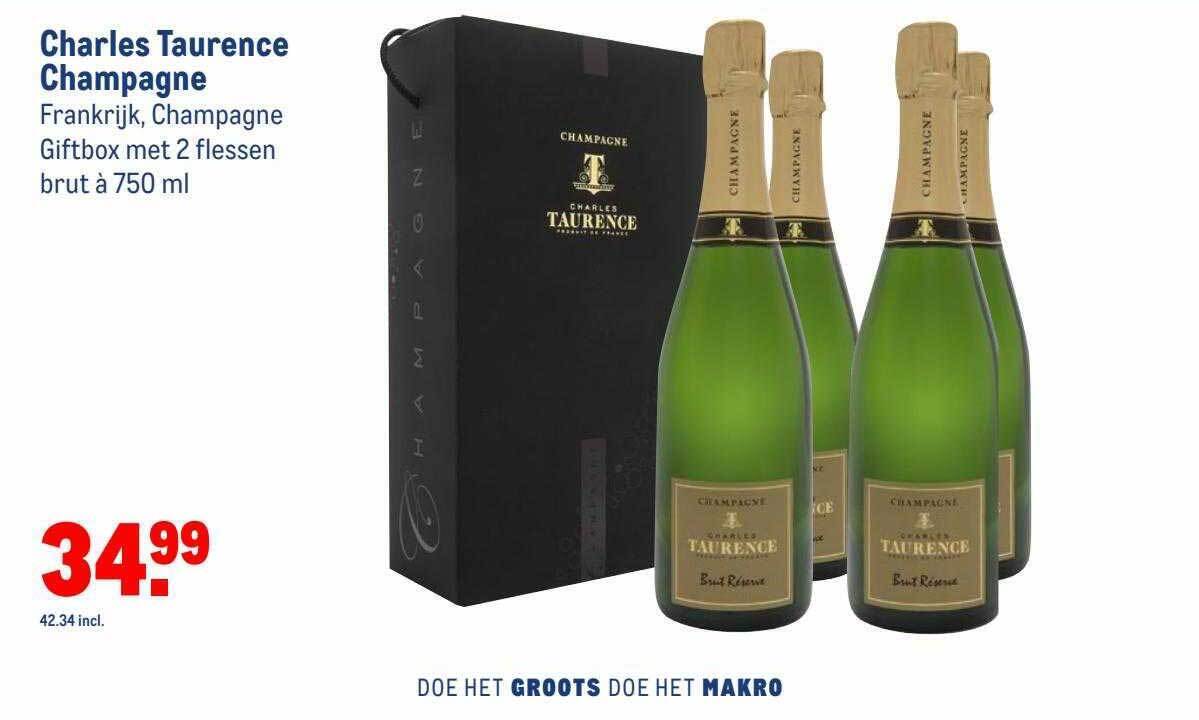 Charles taurence champagne aanbieding bij Makro