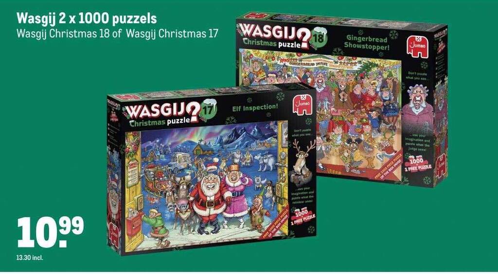 Wasgij 2 x 1000 puzzels aanbieding bij Makro