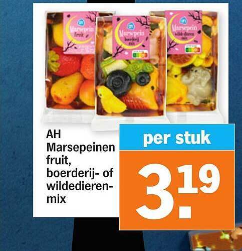 Ah marsepeinen fruit, boerderij- of wildedierenmix aanbieding bij ...