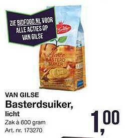 Van gilse basterdsuiker, licht aanbieding bij Bidfood