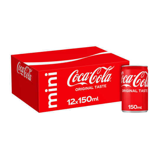 Coca-cola original taste mini 12 x 150 ml aanbieding bij Coop