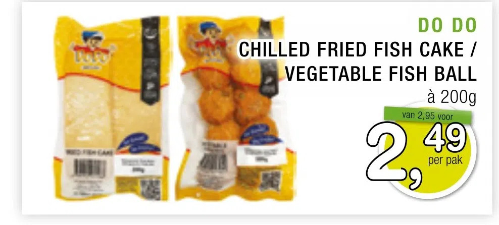 Do do chilled fried fish cake / vegetable fish ball aanbieding bij ...