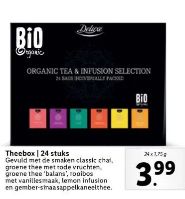 Theebox | 24 stuks aanbieding bij Lidl