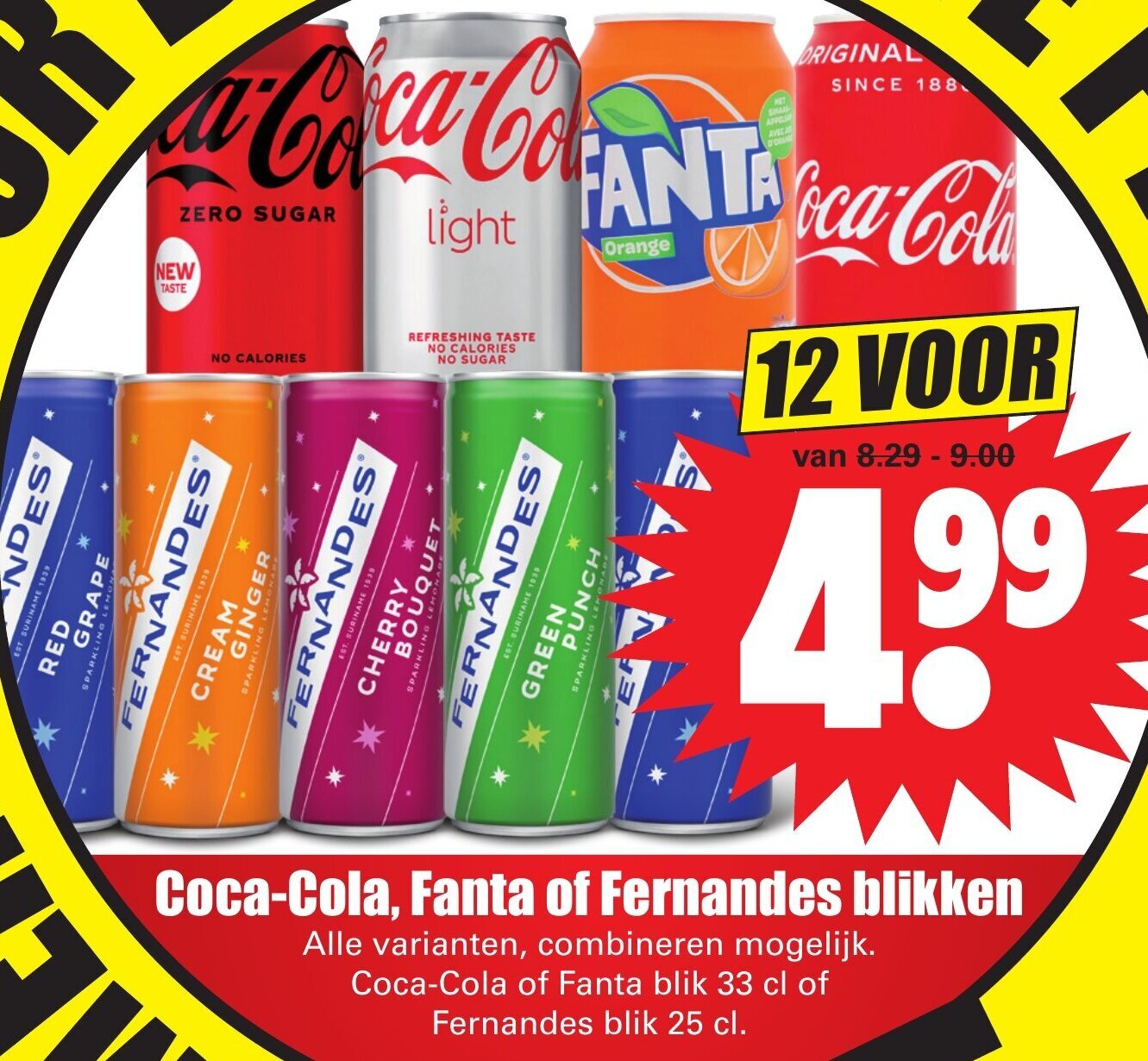 Coca-cola, fanta of fernandes blikken aanbieding bij Dirk