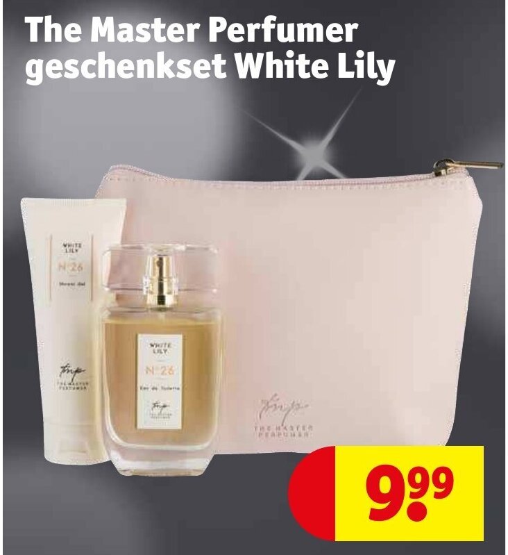 The Master Perfumer geschenkset White Lily aanbieding bij Kruidvat
