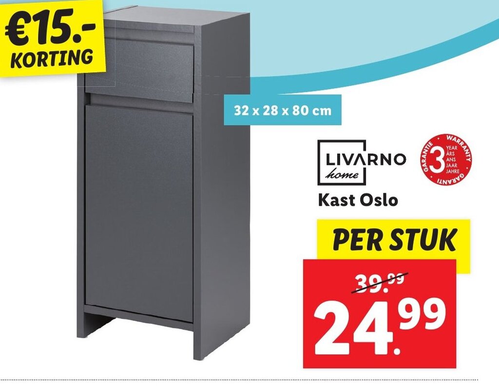 Livarno home kast oslo aanbieding bij Lidl