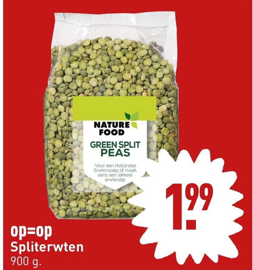 Spliterwten 900g aanbieding bij ALDI