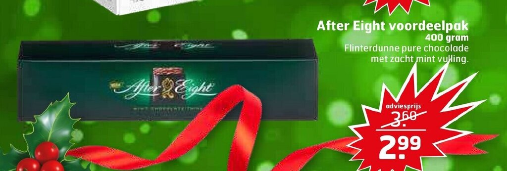 After Eight voordeelpak 400 gram aanbieding bij Trekpleister