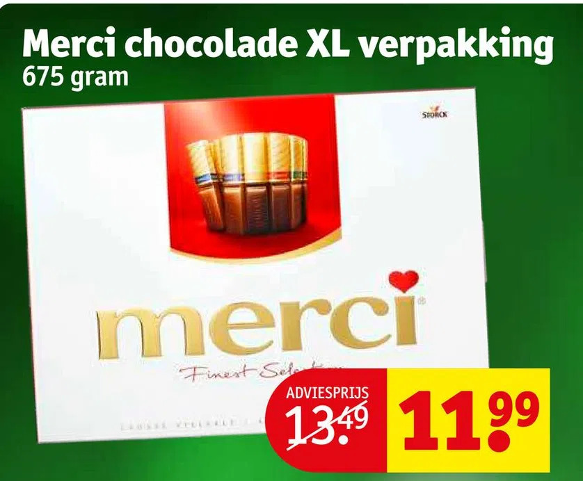 Merci chocolade xl verpakking aanbieding bij Kruidvat