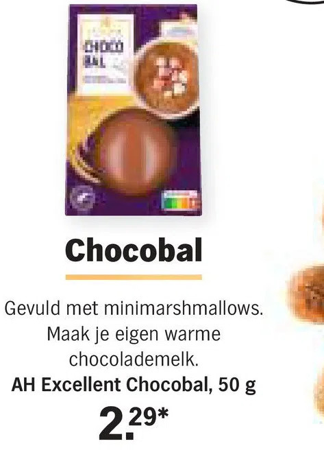 Ah excellent chocobal, 50 g aanbieding bij Albert Heijn
