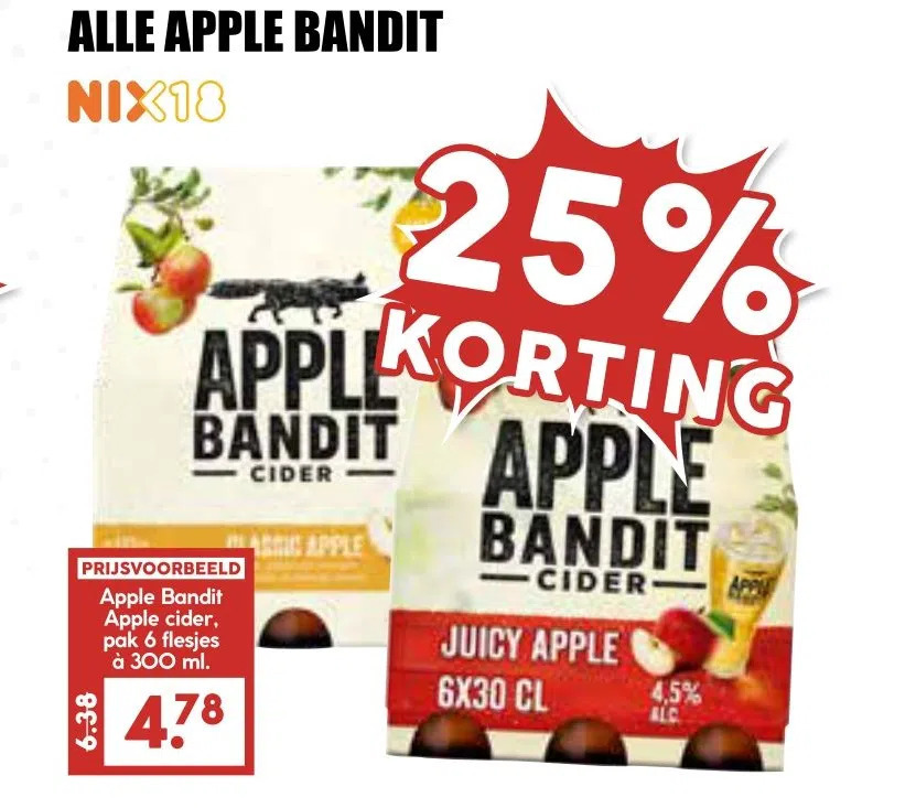 Alle apple bandit aanbieding bij MCD Supermarkt
