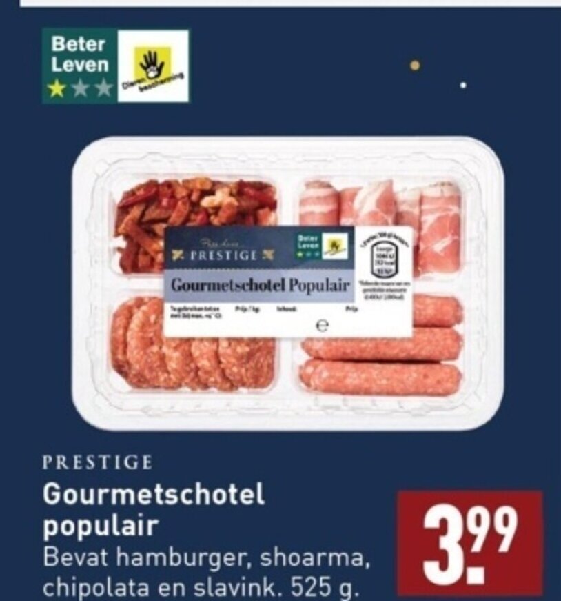 Gourmetschotel populair 525 gram aanbieding bij ALDI