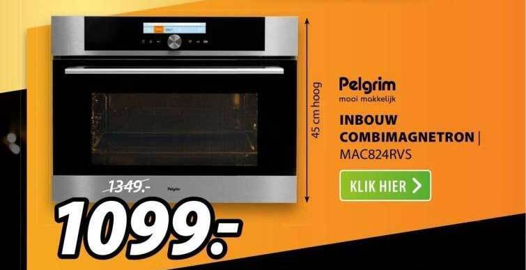 Pelgrim inbouw combimagnetron | mac824rvs aanbieding bij Expert
