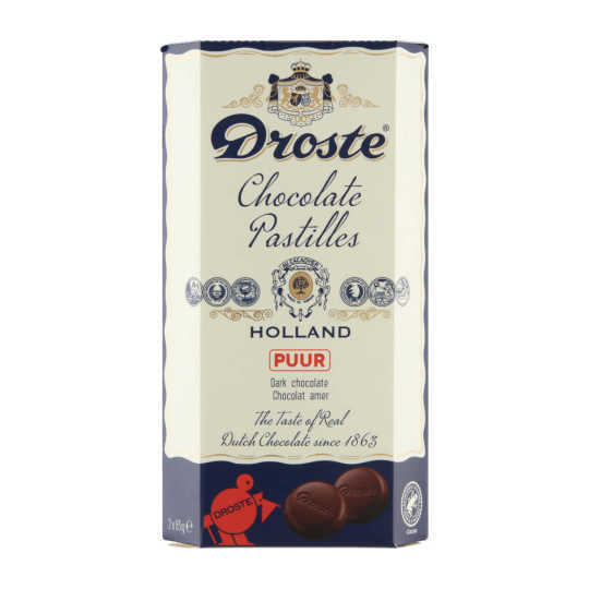 Droste chocolade pastilles puur aanbieding bij Coop
