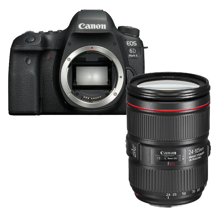 Canon eos 6d mark ii + ef 24-105mm f/4l is ii usm aanbieding bij Kamera Express