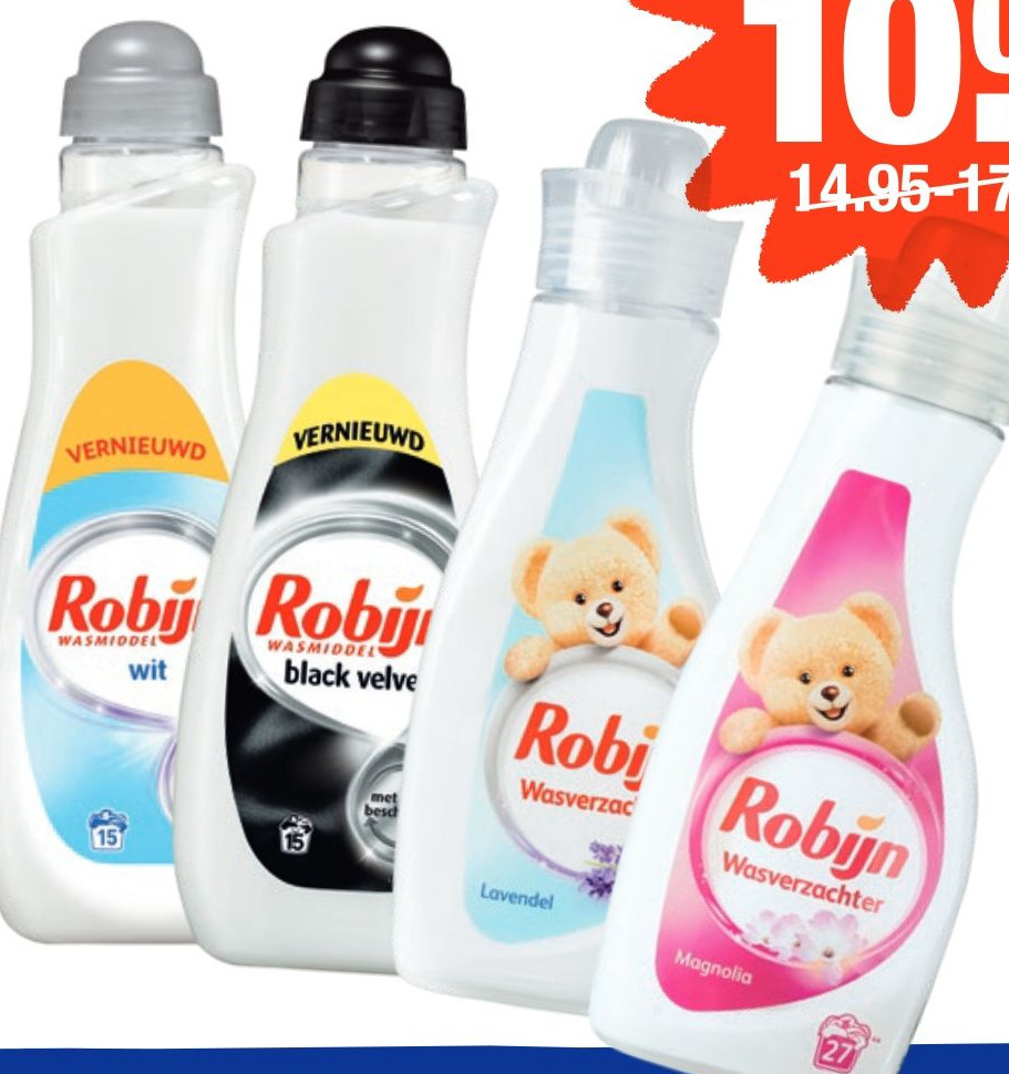 Robijn wasmiddel en wasverzachter aanbieding bij ALDI