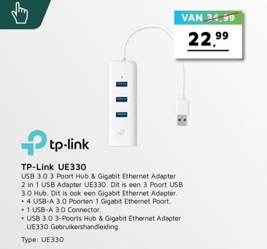 Tp-link UE330 aanbieding bij Digitotaal