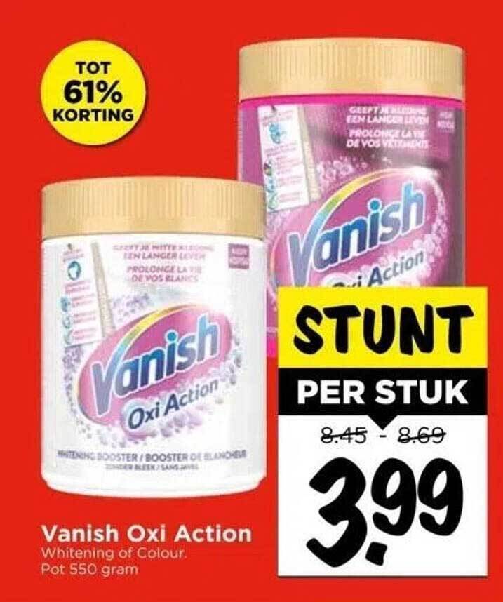Vanish oxi action aanbieding bij Vomar