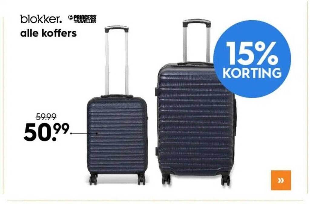 Blokker alle koffers aanbieding bij Blokker
