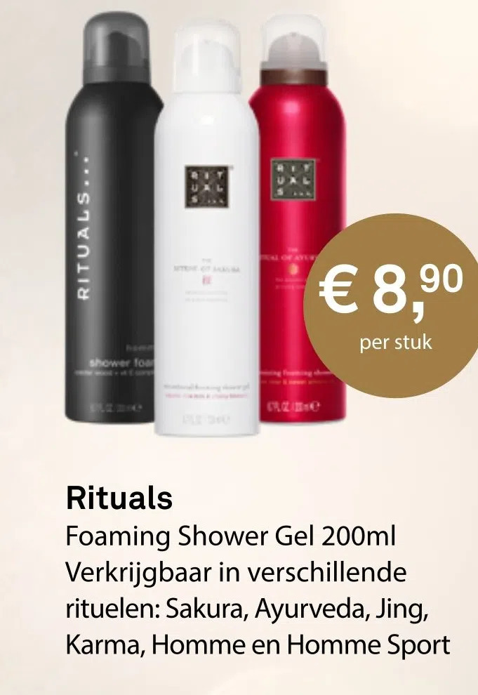 Rituals aanbieding bij Mooi parfumerie