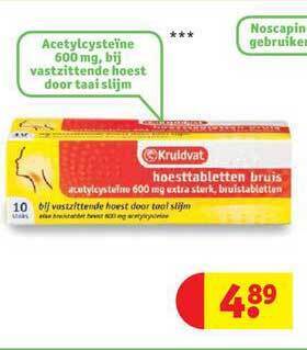 Kruidvat hoesttabletten bruis aanbieding bij Kruidvat