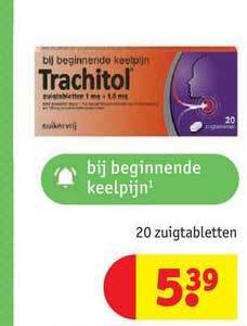 Trachitol 20 zuigtabletten aanbieding bij Kruidvat