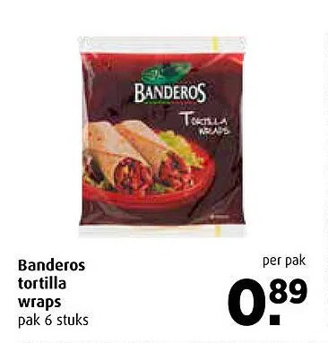 Banderos tortilla wraps aanbieding bij Boni