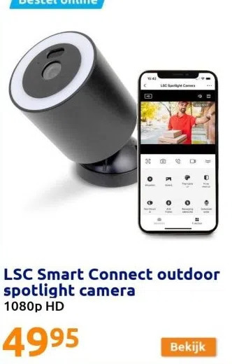 Lsc smart connect outdoor spotlight camera aanbieding bij Action