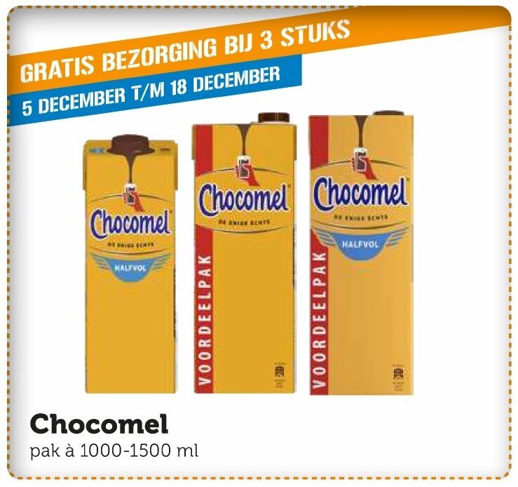 Chocomel pak a 1000-1500 ml aanbieding bij Coop