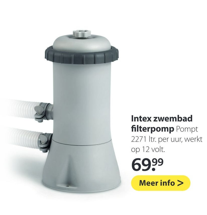 Intex zwembad filterpomp aanbieding bij Boerenbond