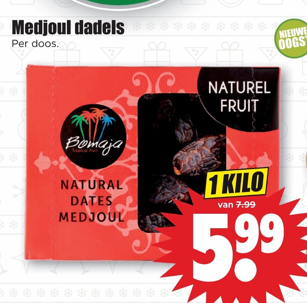 Medjoul dadels 1 kilo aanbieding bij Dirk