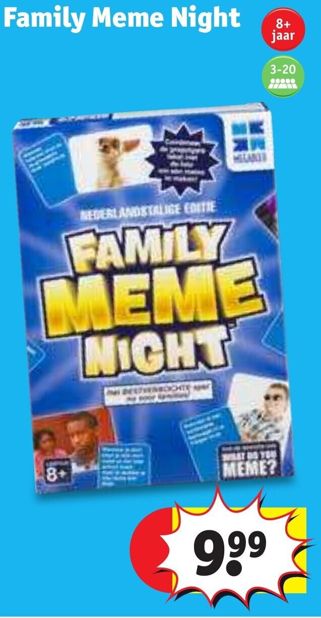 Family Meme Night aanbieding bij Kruidvat
