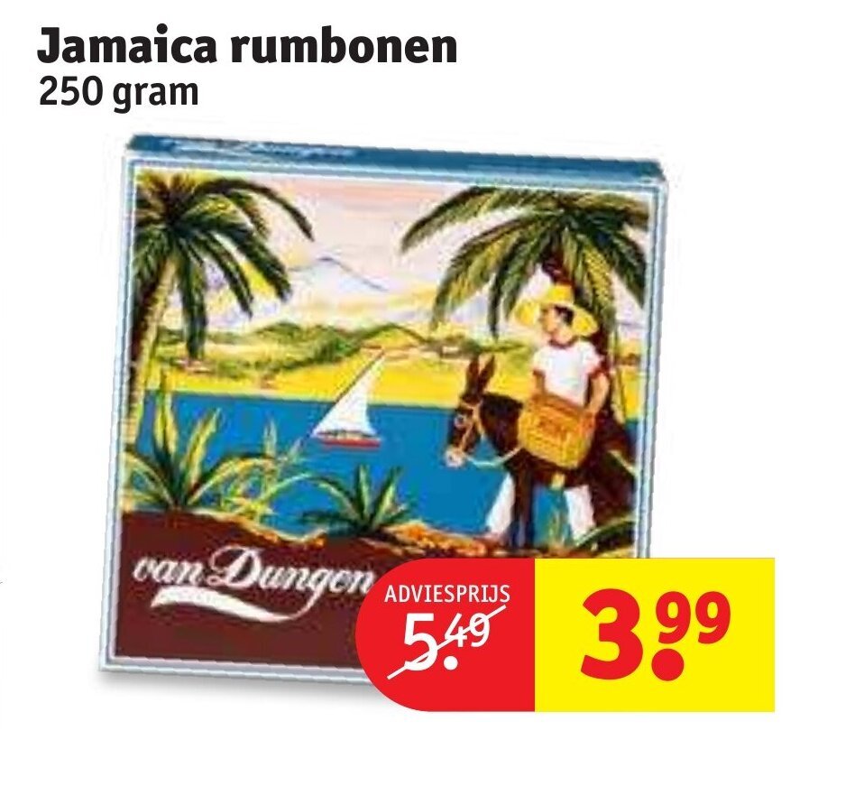 Jamaica rumbonen 250 gram aanbieding bij Kruidvat